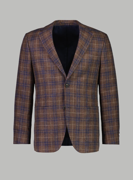Dean Brown With Navy Windowpane Check Jacket | Working Style