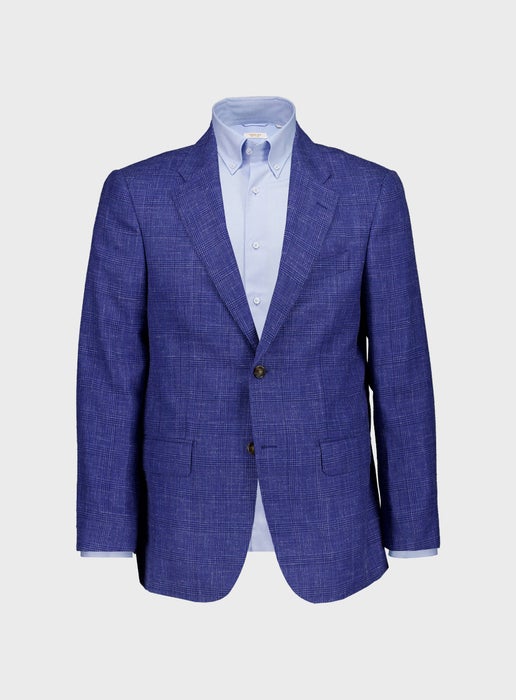 Working Style | Michel Blue Pow Check Blazer | Blue