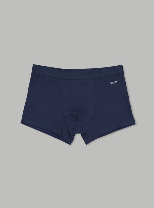 Working Style | *navy Cotton Fitted Trunks | Navy