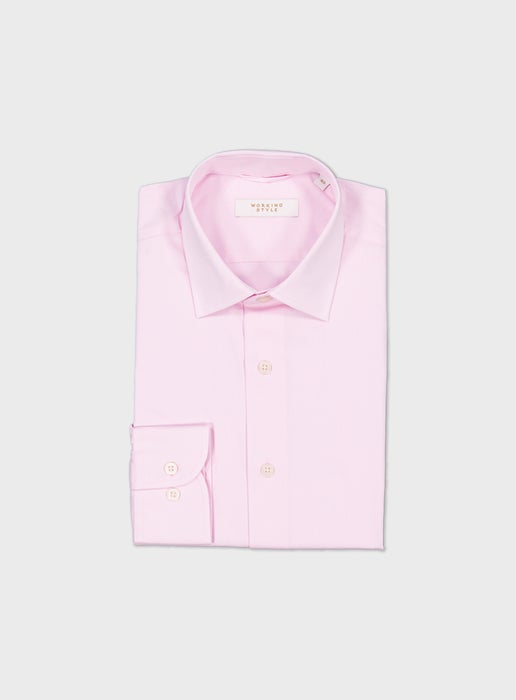 Working Style | Rane Royal Oxford Essential Shirt | Pink
