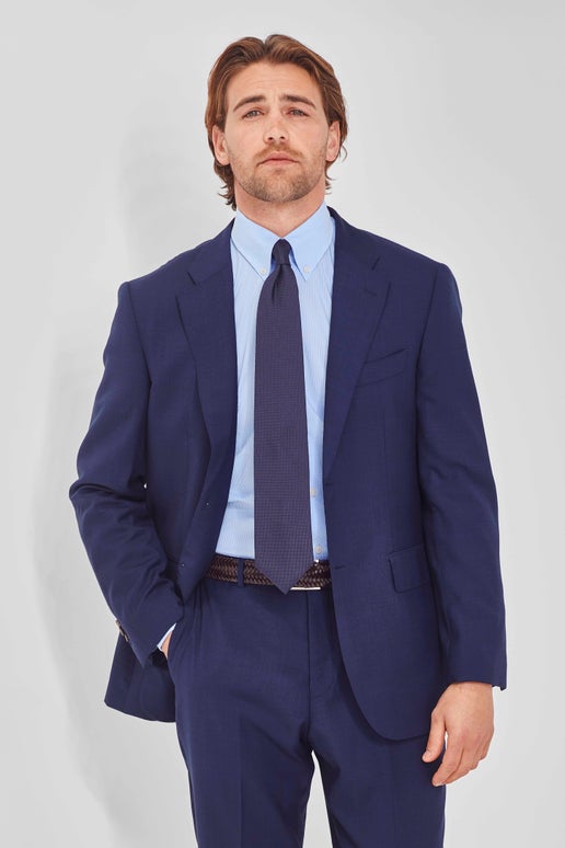 Working Style | Terence Navy Self Check Suit | Navy